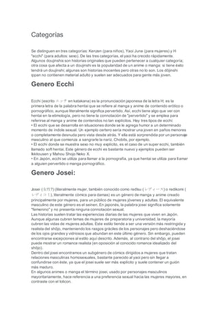 Generos de anime y manga andres velez 1234321 | DOCX