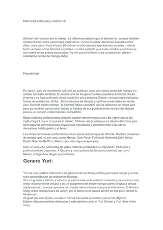 Generos de anime y manga andres velez 1234321 | DOCX