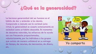 Generosidad | PPTX