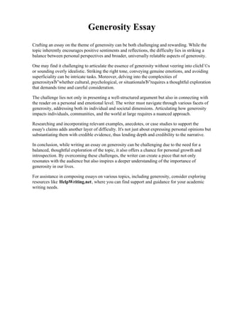 Generosity Essay.pdf