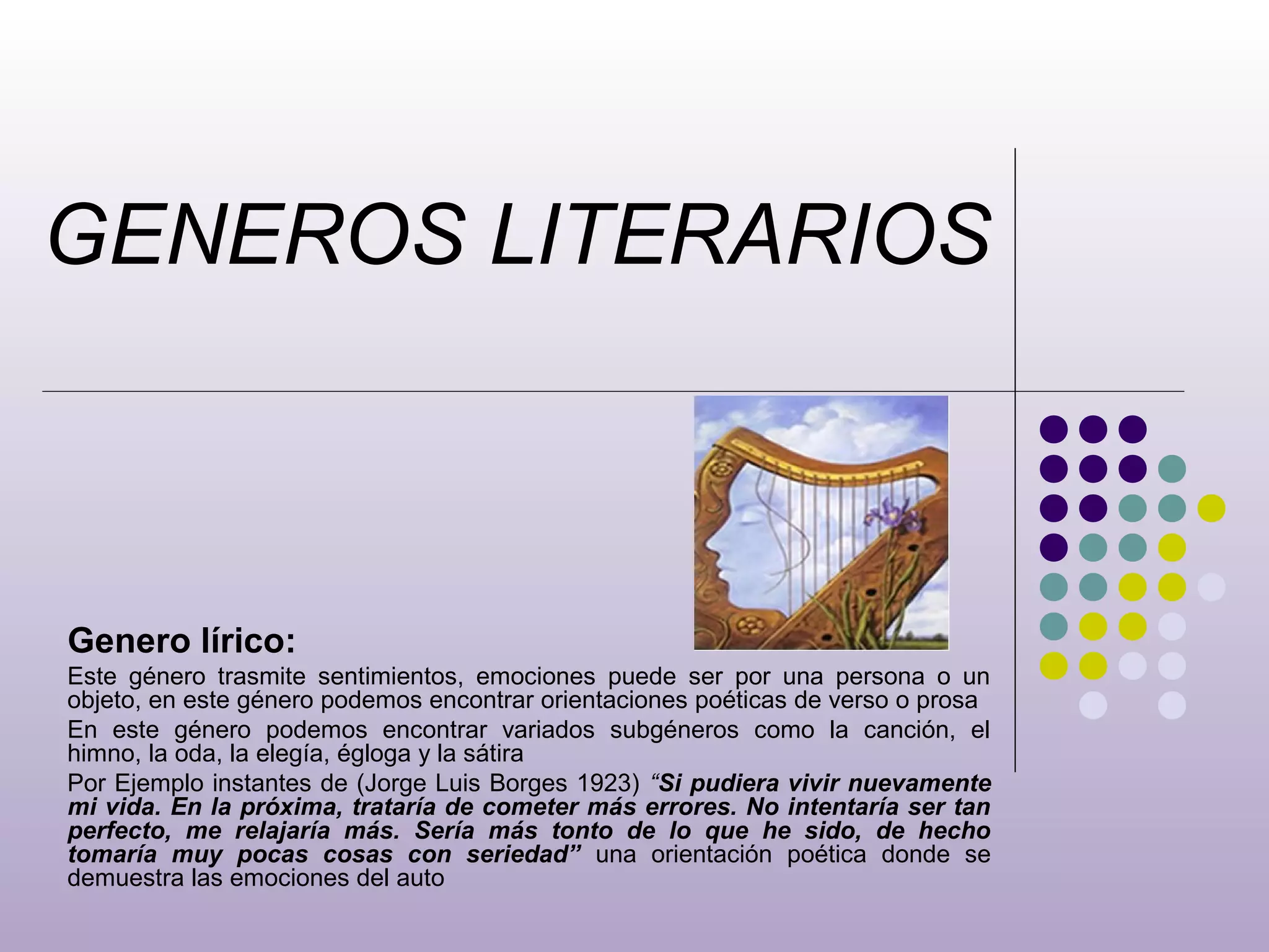 Generos literarios | PPT