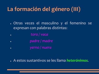 Genero y numero | PPTX
