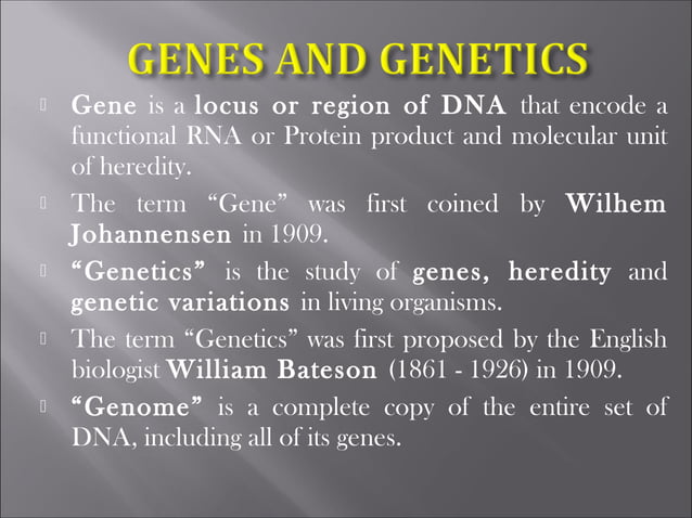Genes | PPT