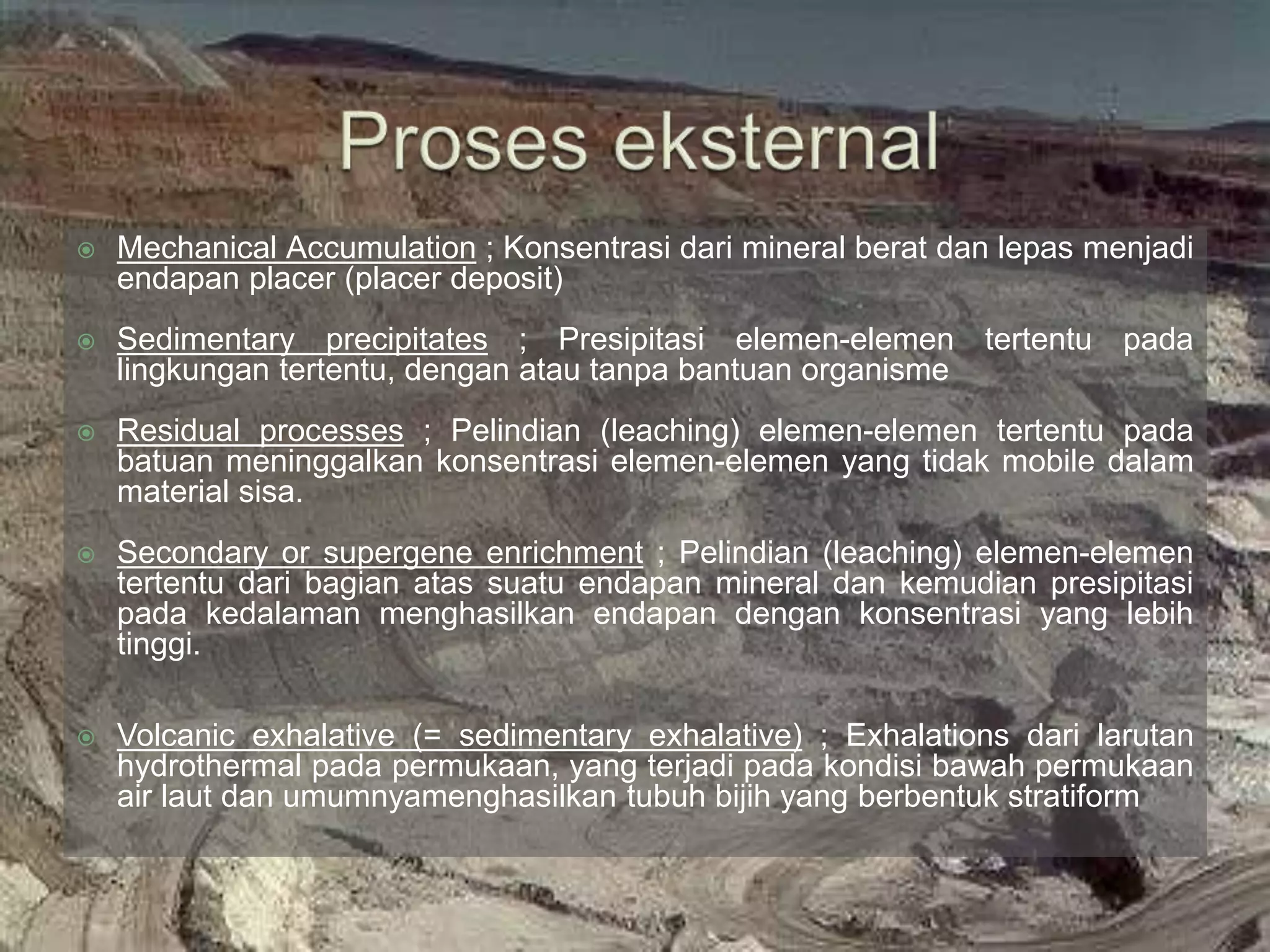 Genesa bahan galian | PPTX