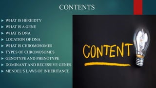 Genes and heredity for class 9th | PPTX