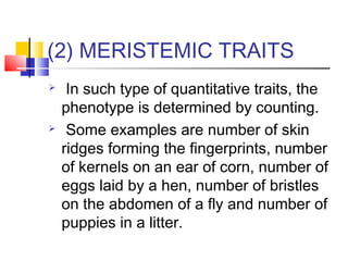Genes and quantitative characters | PPT