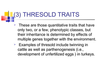 Genes and quantitative characters | PPT