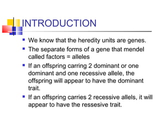 Genes and quantitative characters | PPT