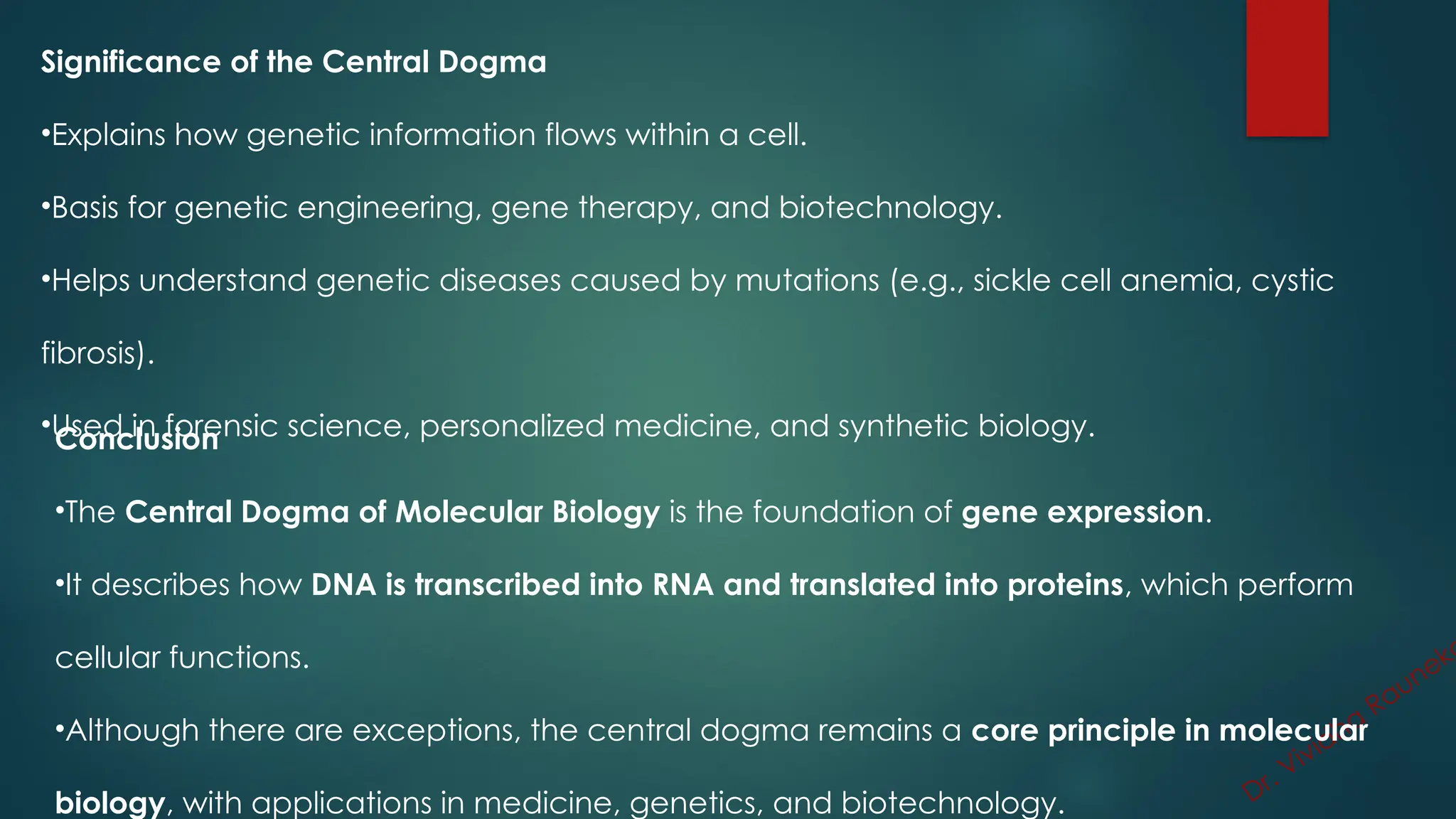 Genes and the genetic code_Central dogma | PPTX