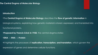 Genes and the genetic code_Central dogma | PPT