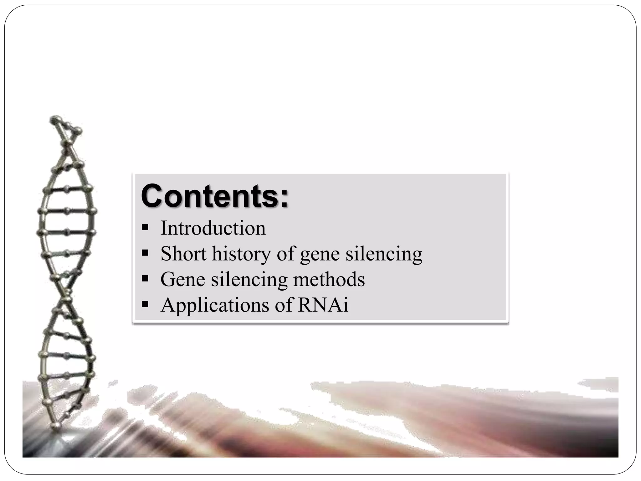 Gene silencing | PPTX