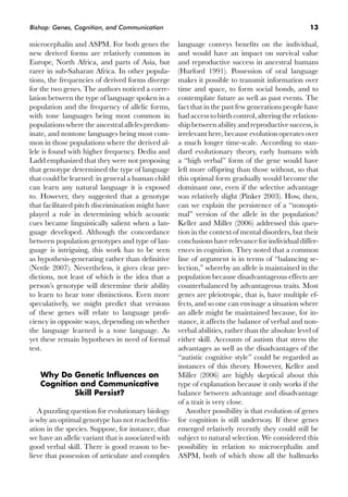 Genes, cognition and communication | PDF | Brain and Nervous System ...