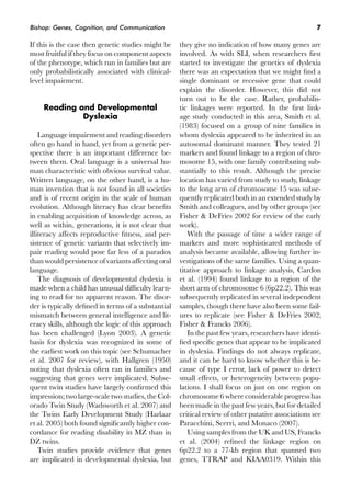 Genes, cognition and communication | PDF | Brain and Nervous System Disorders | Diseases and ...