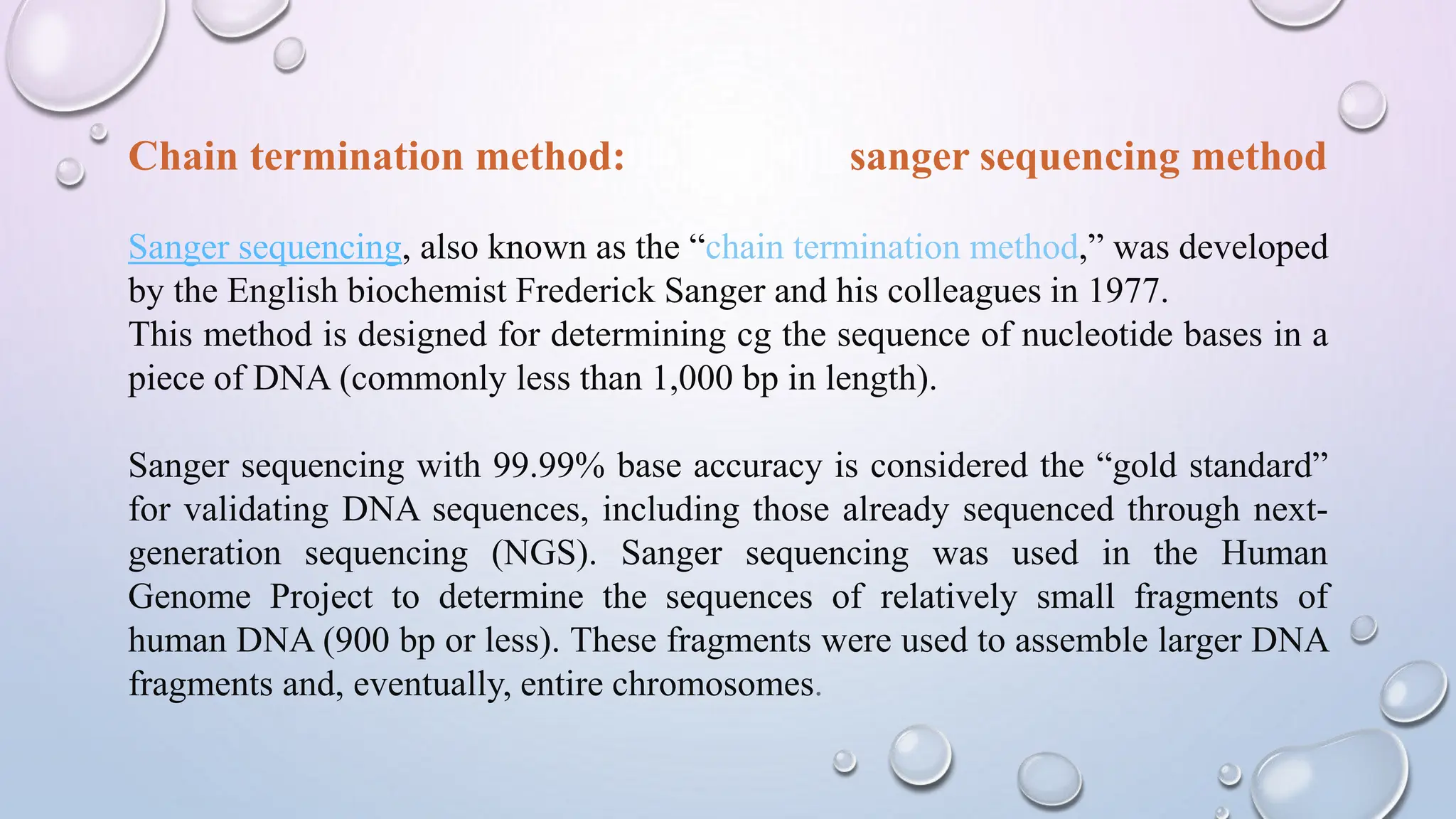 Gene Sequencing | maxam gilbert sequencing | sanger sequencing | PPTX