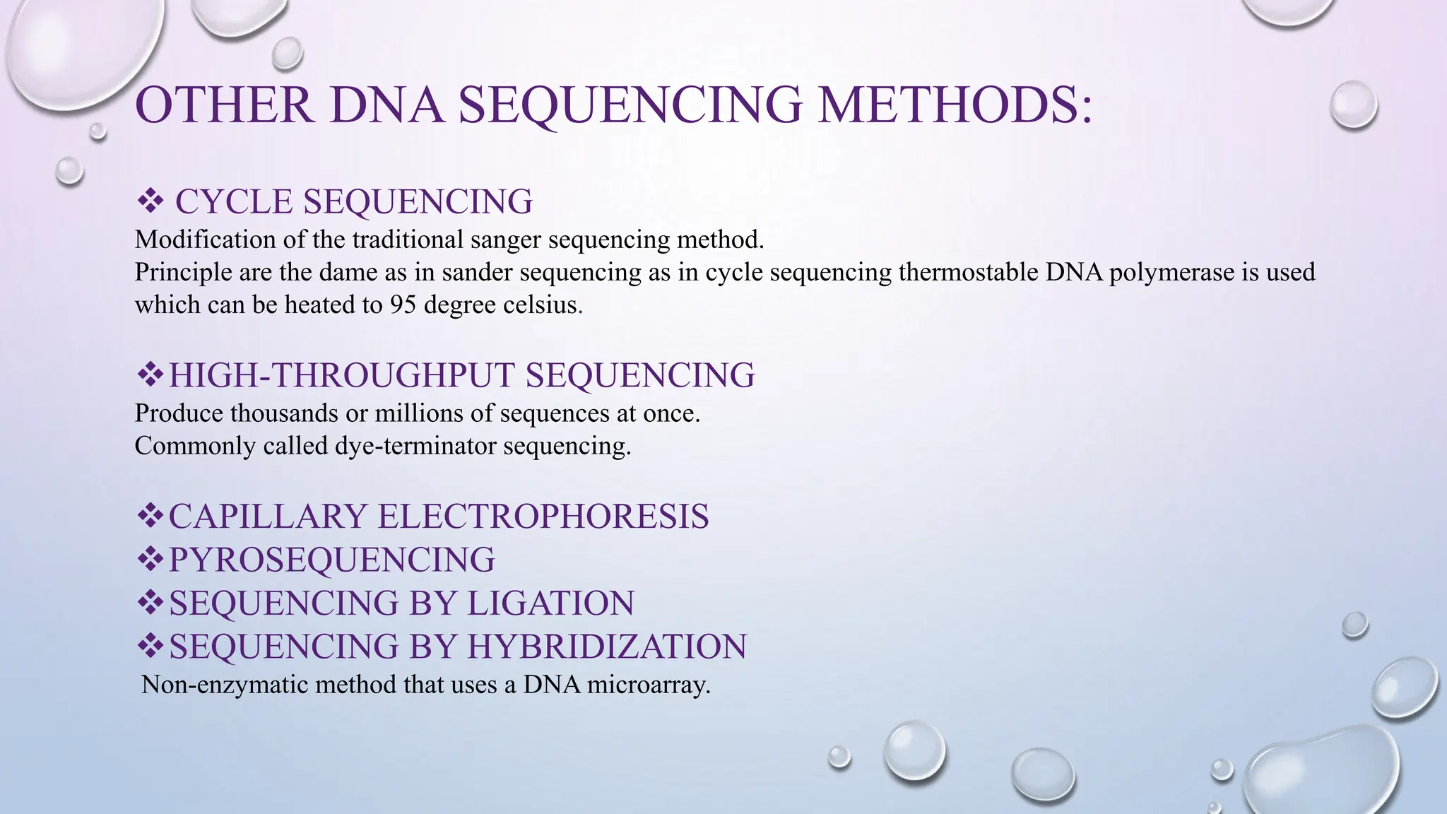 Gene Sequencing | maxam gilbert sequencing | sanger sequencing | PPTX