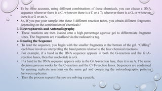 Gene Sequencing | maxam gilbert sequencing | sanger sequencing | PPTX