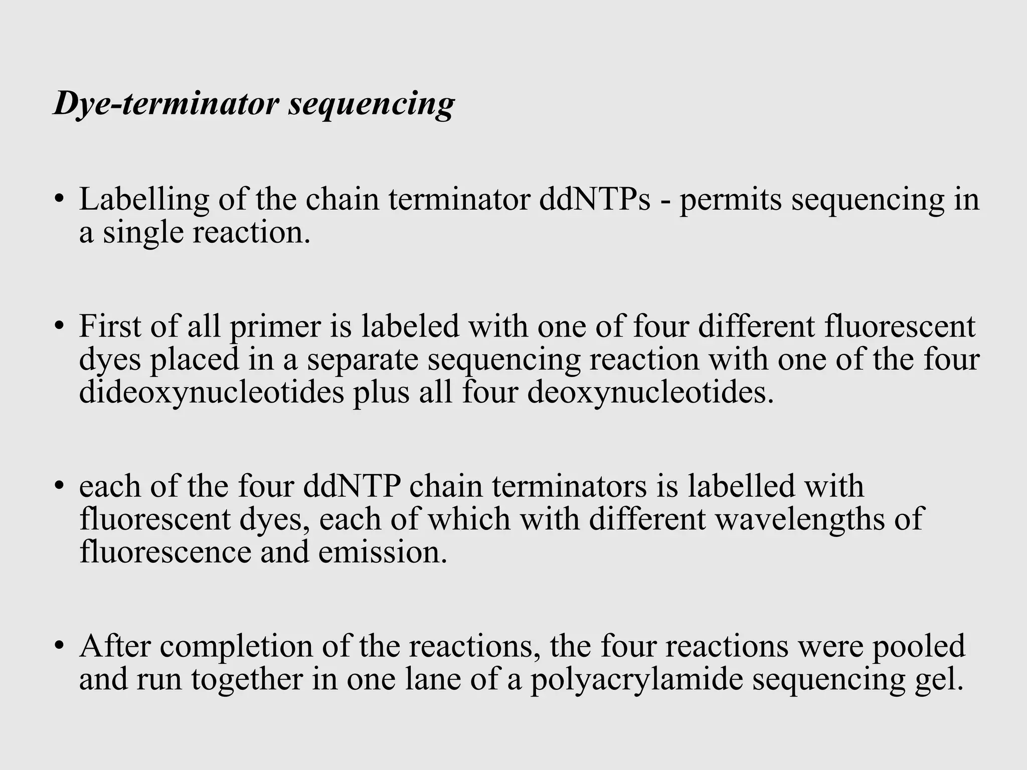 Gene sequencing methods | PDF