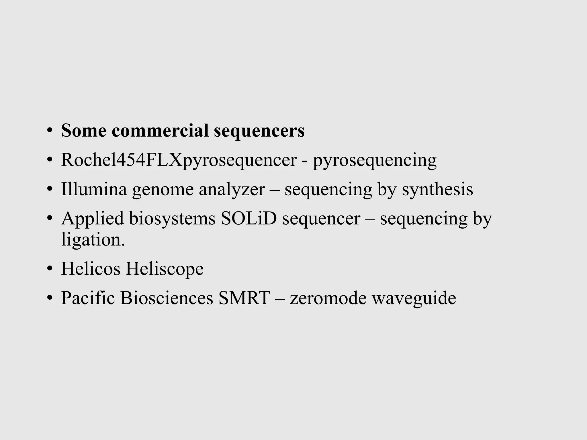 Gene sequencing methods | PDF