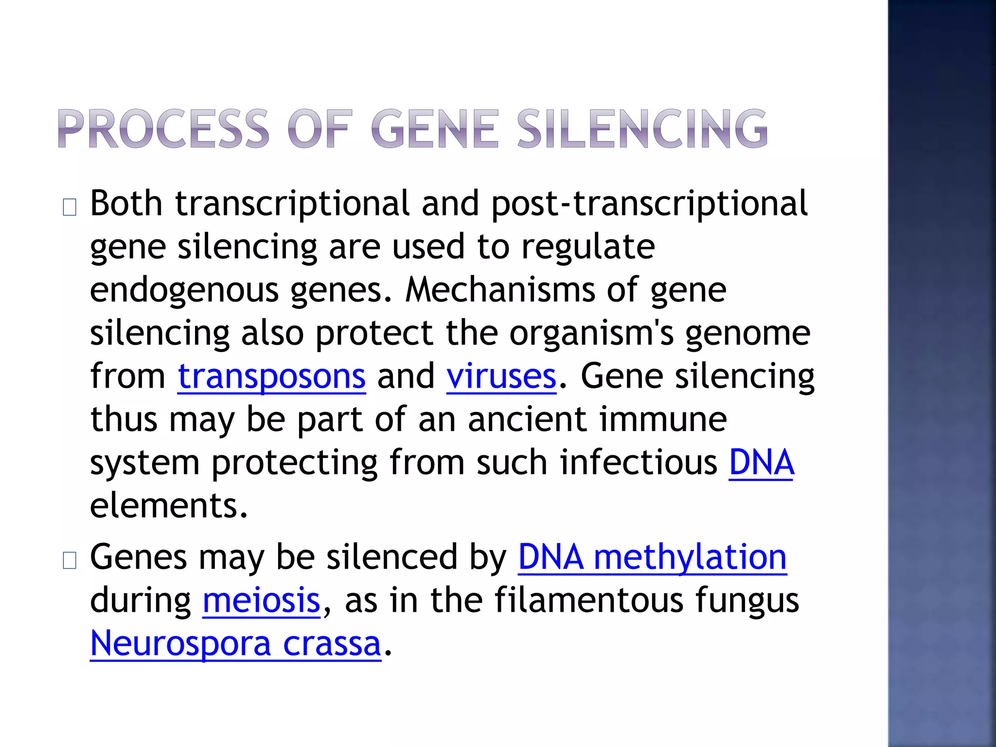 Gene silencing | PPTX