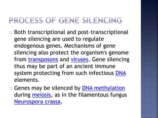 Gene silencing | PPTX