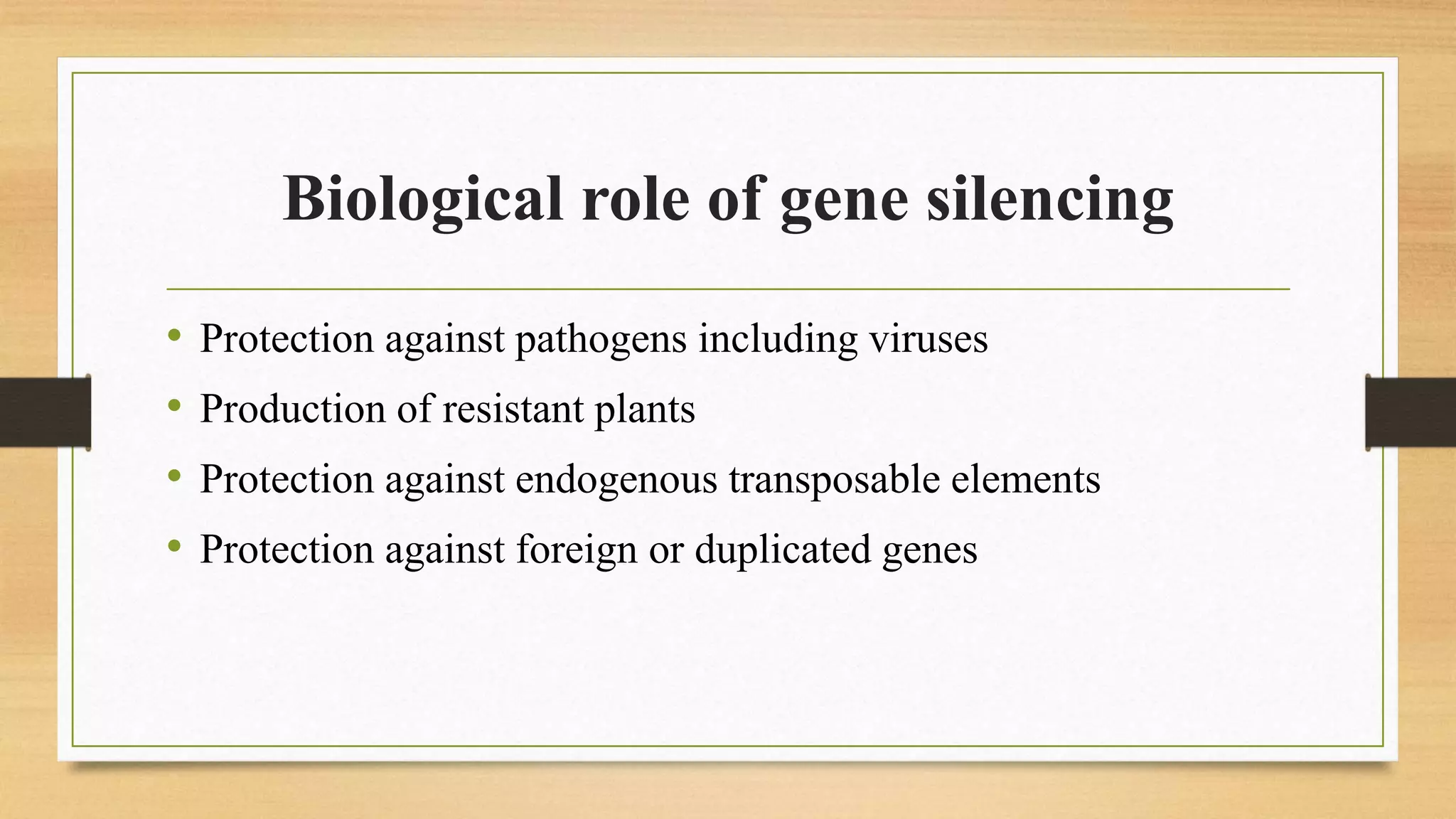 Gene silencing | PPTX