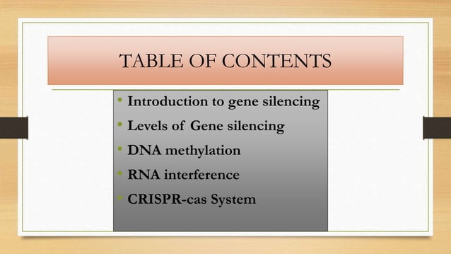 Gene silencing | PPT