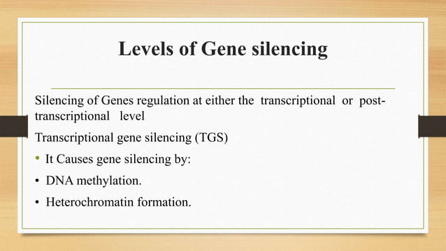 Gene silencing | PPT