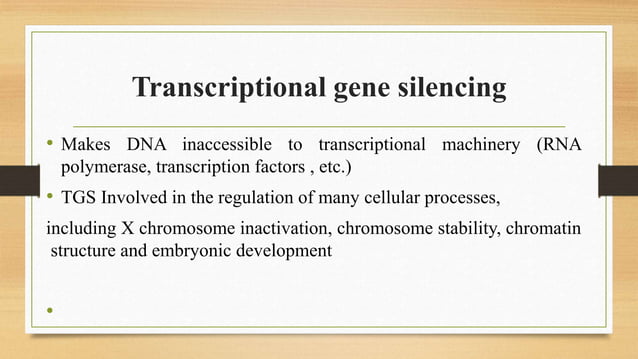Gene silencing | PPT | Free Download