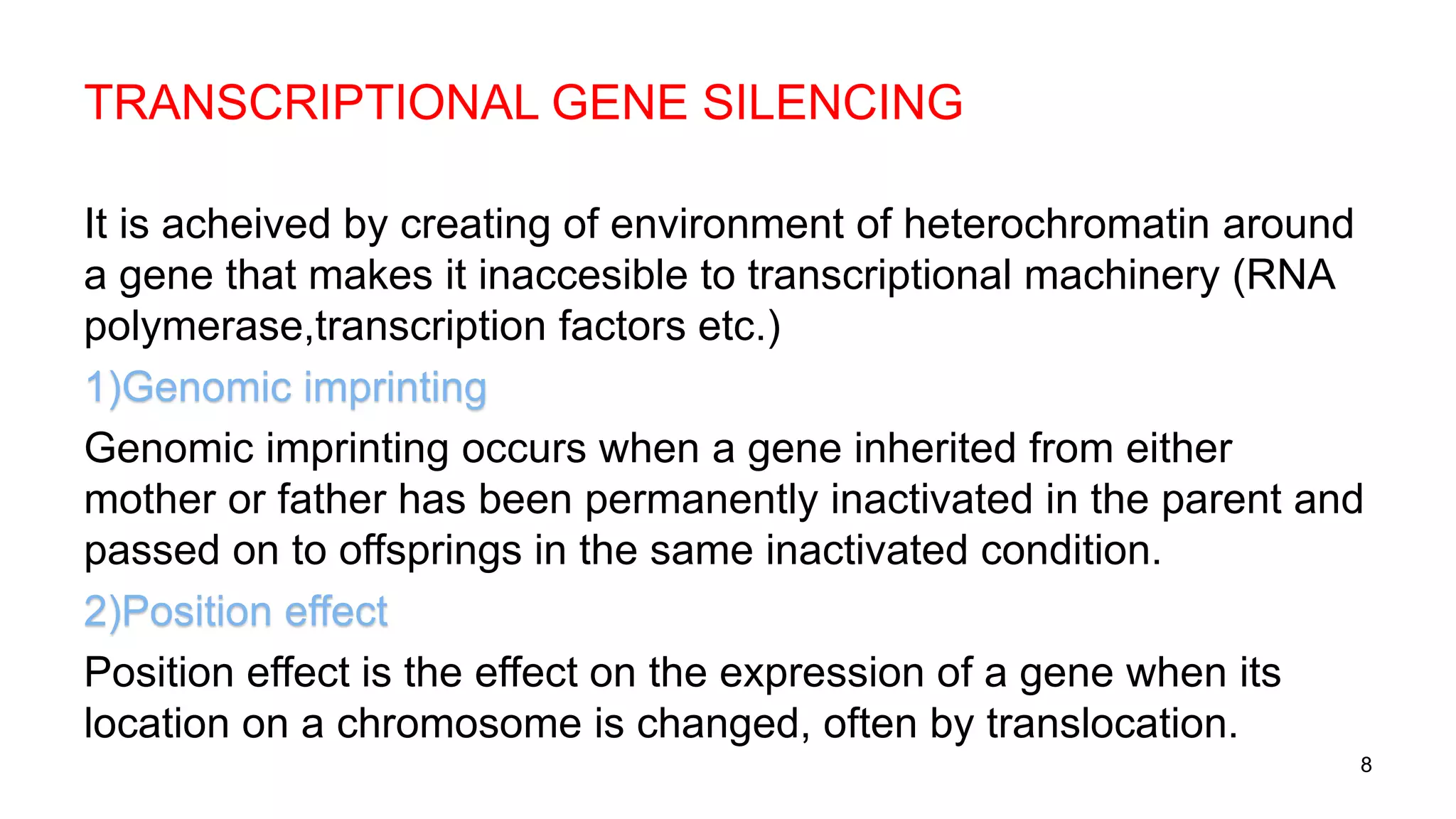 Gene silencing | PPTX