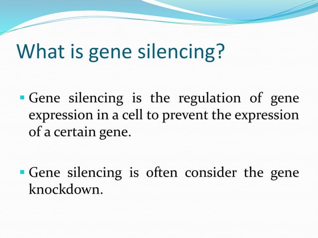 Gene silencing | PPT