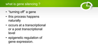 Gene silencing | PPT