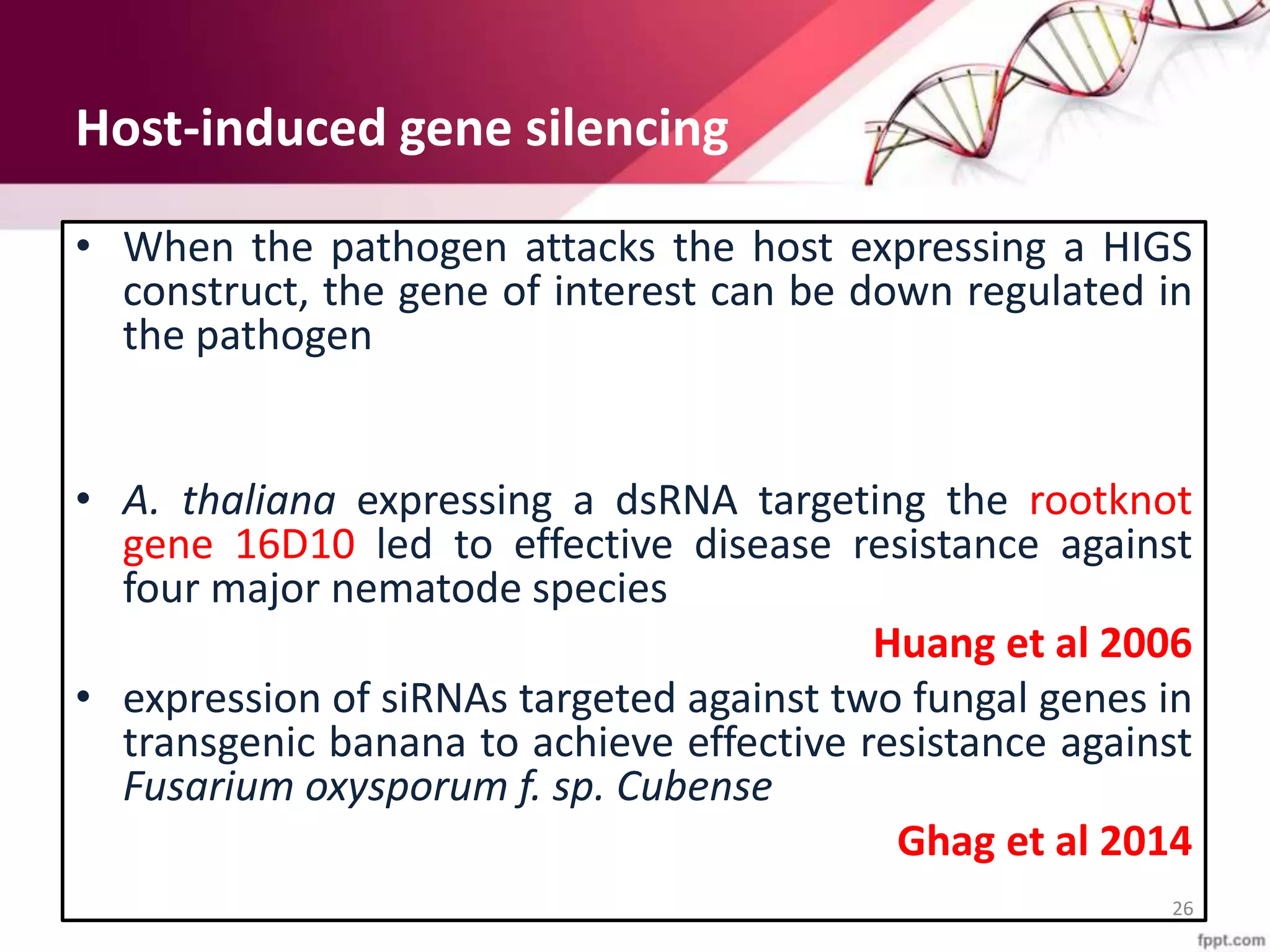 Gene silencing and its application in crop improvement | PPTX