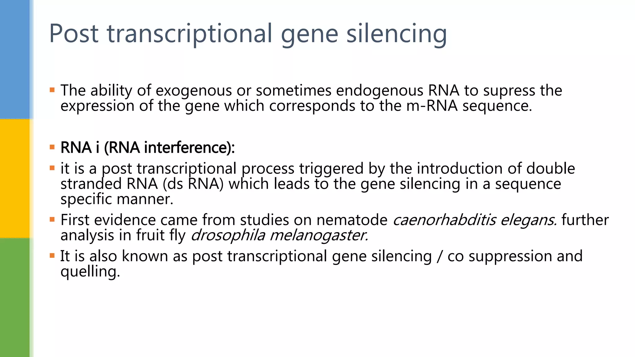 Gene silencing | PPTX