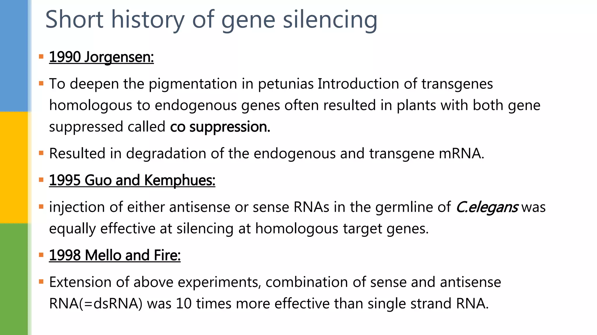 Gene silencing | PPTX | Genetics | Science