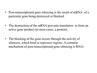 Gene silencing last | PPTX