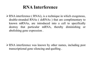 Gene silencing last | PPTX