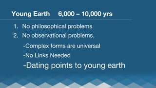 Old Earth vs. Young Earth | PDF