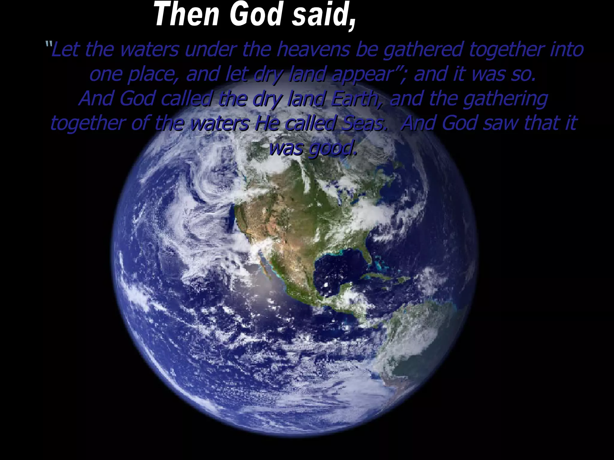 Genesis 1 In The Beginning | PPS