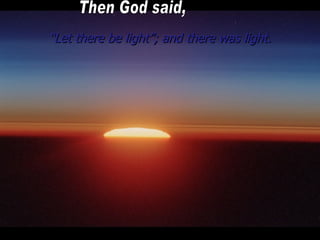 Genesis 1 In The Beginning | PPS