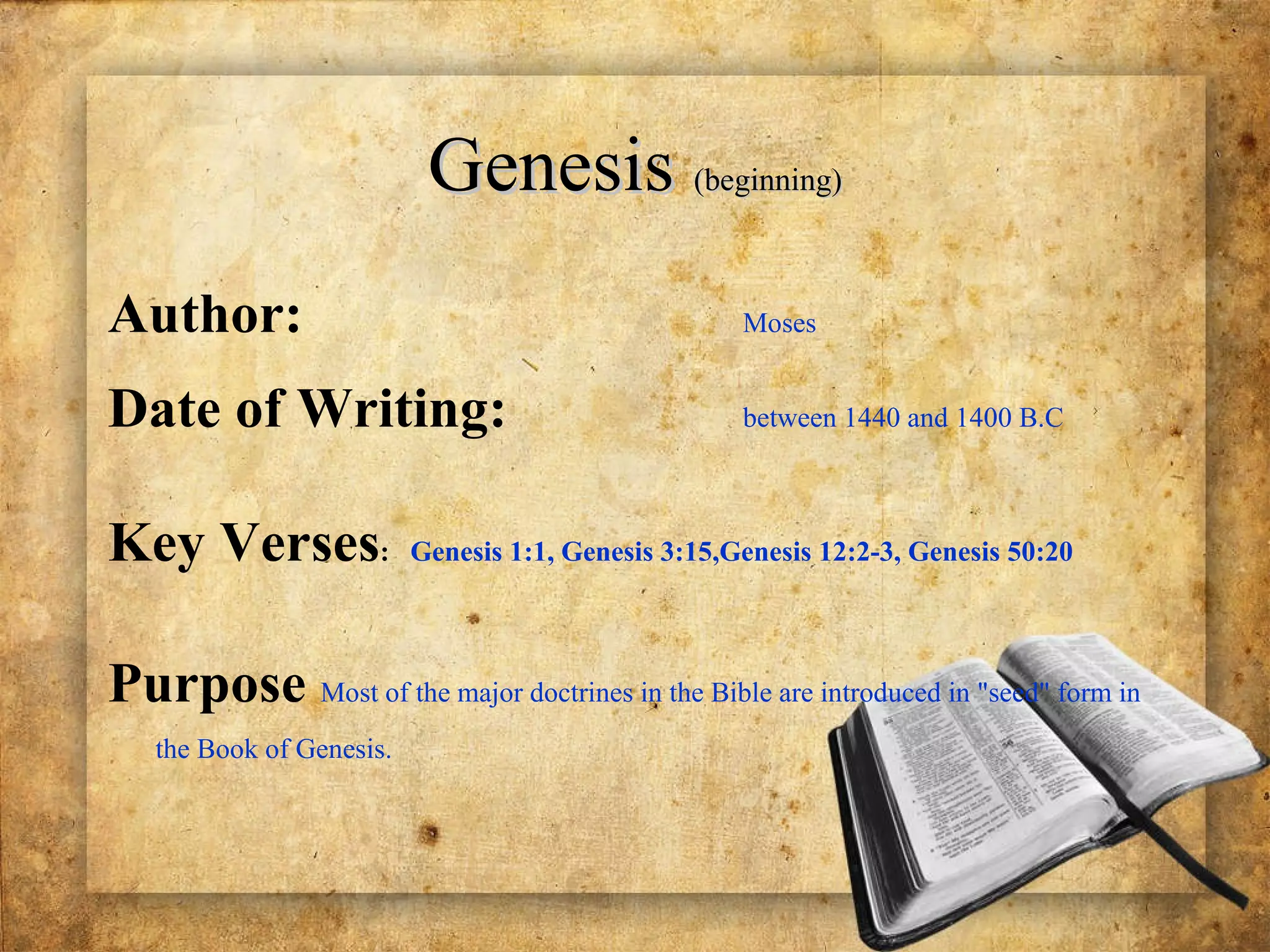 Genesis | PPT