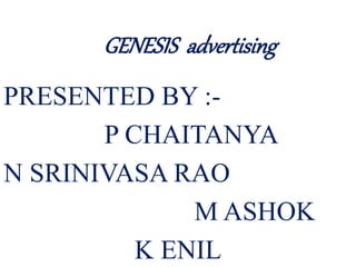 Genesis adverting | PPTX
