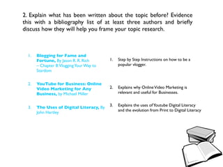 Research on the rise of bloggers and vloggers and how it impacts the ...