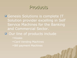 Genesis Solutions | PPT