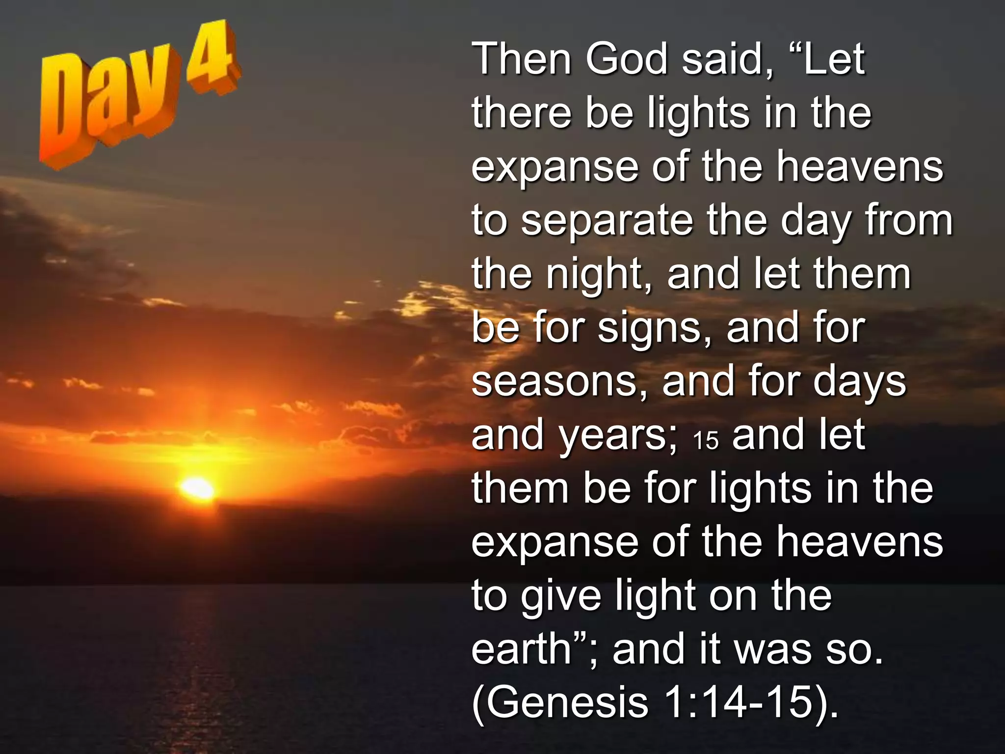 Genesis 01 six days of creation | PPT