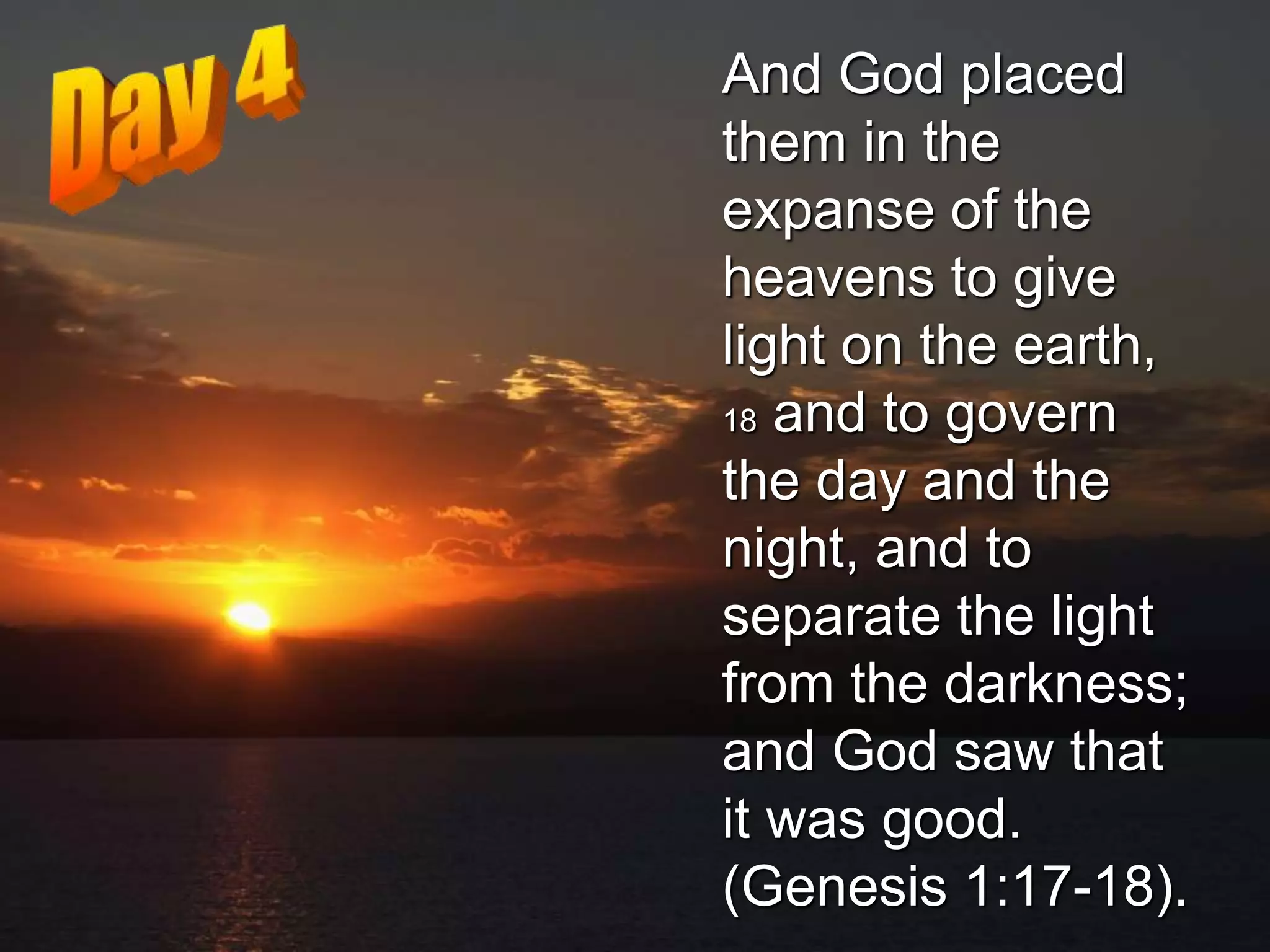Genesis 01 six days of creation | PPT