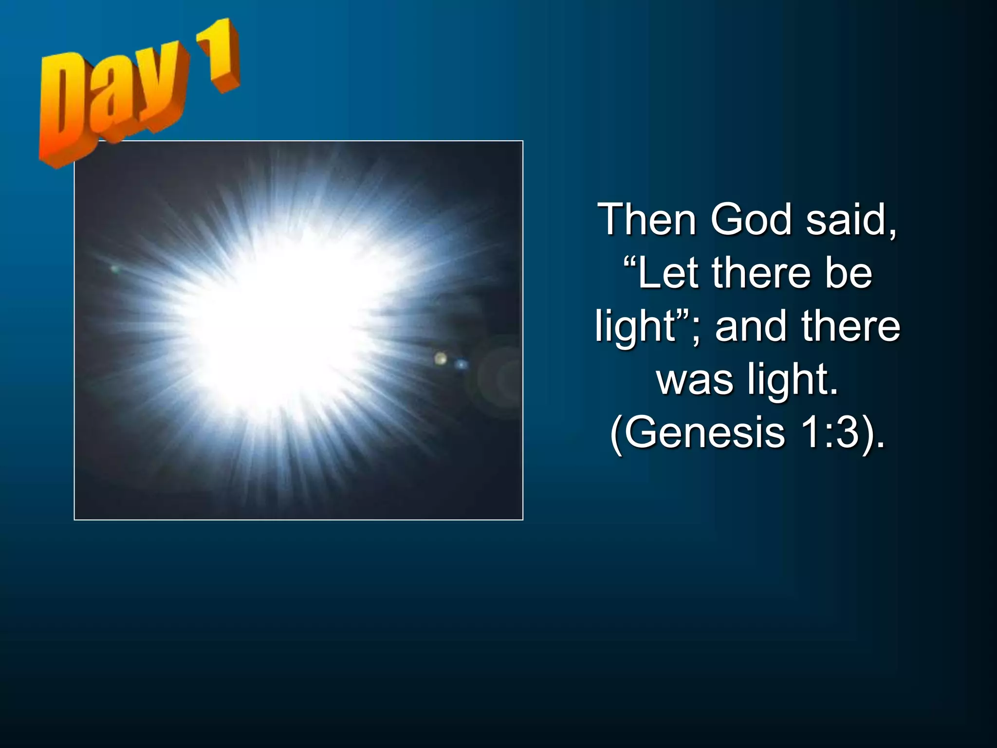 Genesis 01 six days of creation | PPT