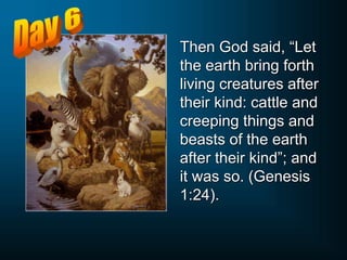 Genesis 01 six days of creation | PPT