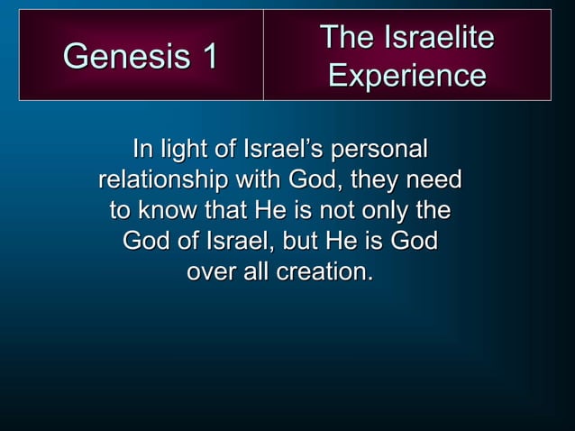 Genesis 01 six days of creation | PPT | Christianity | Religion ...