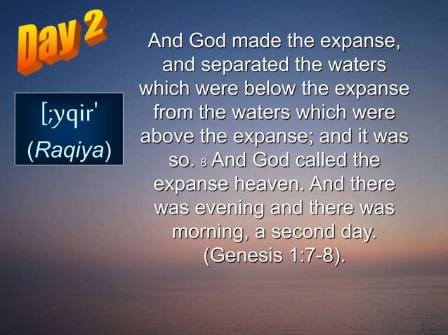 Genesis 01 six days of creation | PPT | Christianity | Religion ...