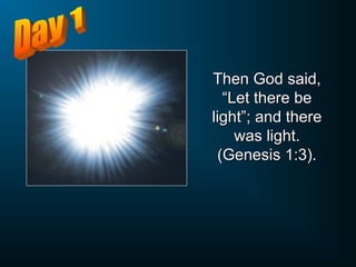 Genesis 1_six days of creation by Dr. Venkat Potana | PPT